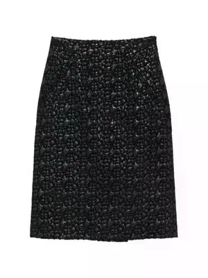 Moschino 2000s Textured-finish Skirt