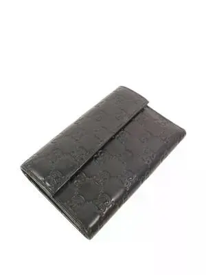 Gucci Logo-print Flap Wallet - Black