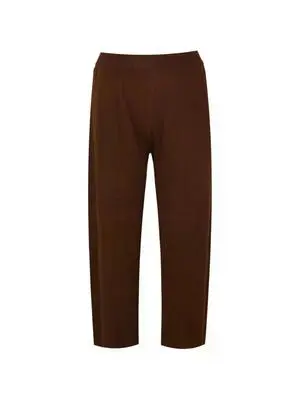 IZAAK AZANEI Straight-leg Trousers - Brown