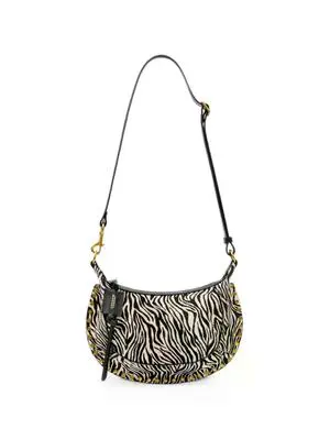 Isabel Marant Étoile Oskan Moon Zebra-pattern Shoulder Bag