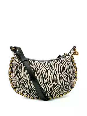 Isabel Marant Étoile Oskan Moon Zebra-pattern Shoulder Bag - Neutrals