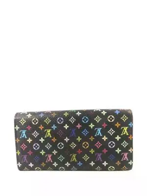 LOUIS VUITTON Monogram Multicolore Sarah Wallet - Black