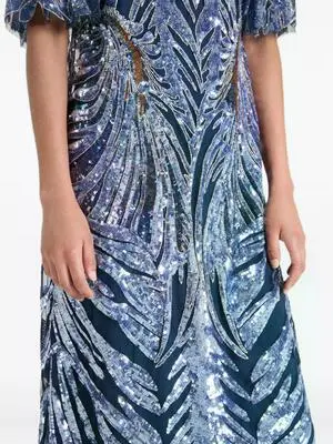 TEMPERLEY LONDON Ambrose Sequin-embellished Midi Dress