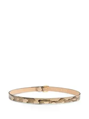 Isabel Marant Étoile Zap Skinny Python-effect Leather Belt