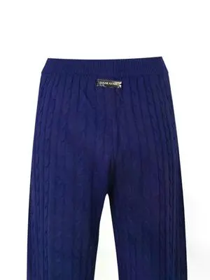 IZAAK AZANEI Cable-knit Trousers