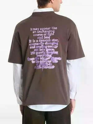 SAMSOE SAMSOE Sasteven Logo-print Slogan-print T-shirt