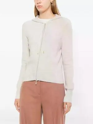 N.peal Honeycomb-knit Zip-up Hoodie
