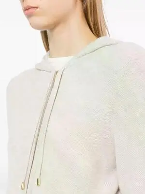 N.peal Honeycomb-knit Zip-up Hoodie