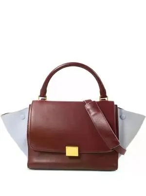 Celine Trapeze Shoulder Bag - Red