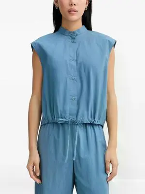 Marc O'polo Drawstring Sleeveless Top - Blue