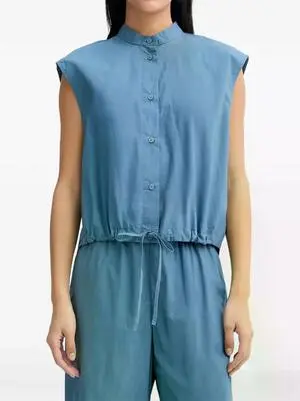 Marc O'polo Drawstring Sleeveless Top - Blue