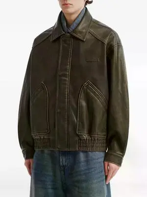 Izzue Logo-embossed Bomber Jacket