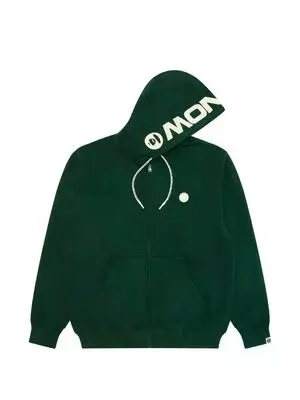 AAPE BY *A BATHING APE Aapenow Moonface Logo-print Zip-up Hoodie - Green