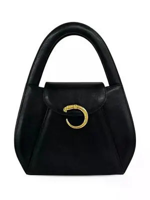 Cartier 20th Century Leather Panthere Handbag - Black