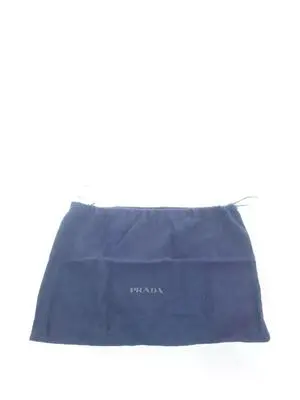 Prada 2000-2026 Vitello Daino Logo Embossed Sling Bag Crossbody Bag