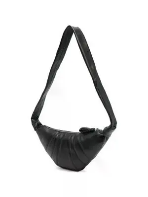LEMAIRE Croissant Leather Shoulder Bag - Black