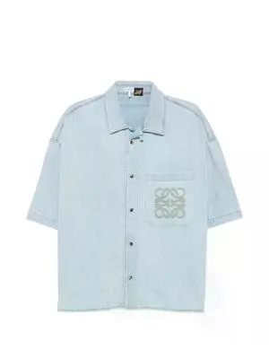 Loewe Short Sleeve Shirt In Denim