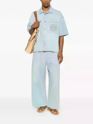 Loewe Short Sleeve Shirt In Denim