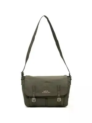 A.p.c. Buckle-fastening Messenger Bag - Green