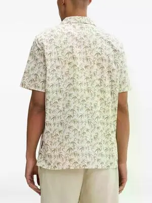 Marc O'polo Bamboo-print Short-sleeved Shirt