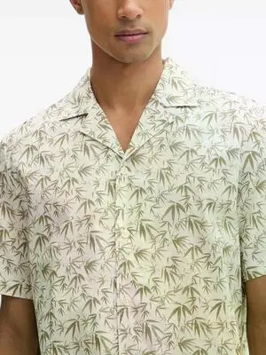 Marc O'polo Bamboo-print Short-sleeved Shirt