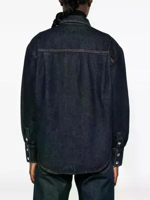 ANINE BING Samy Contrast-stitch Denim Shirt