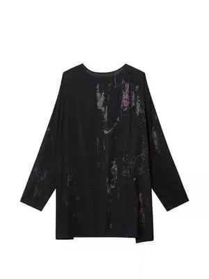 Y’s Graphic-print Long-sleeve Top