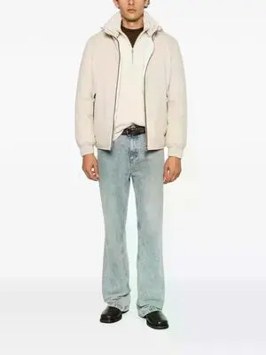 Brunello Cucinelli Hooded Zip-up Jacket - Neutrals