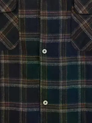 FOUND Raw-cut Fringe Plaid Shirt