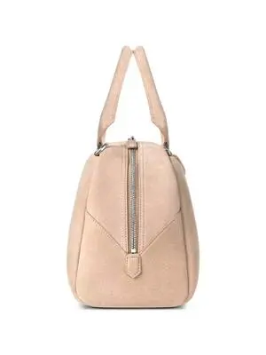 Givenchy Antigona East-west Bowling Bag In Suede - Neutrals