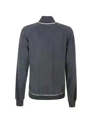 Brunello Cucinelli Cotton Smooth French Terry Sweatshirt With Zip And Logo