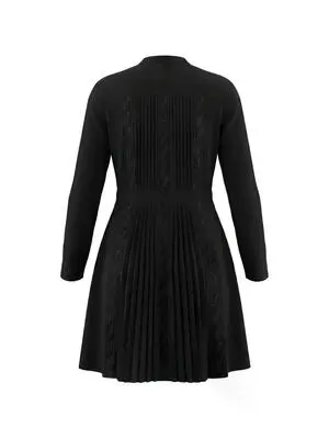 Valentino Garavani Lace-panelled Pleated Mini Dress