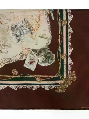 Zimmermann Printed Square Scarf - Brown