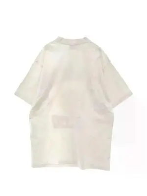 Balenciaga College Crest Logo-print T-shirt - Neutrals