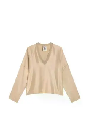 SEMICOUTURE Elmond V-neck Sweater - Neutrals