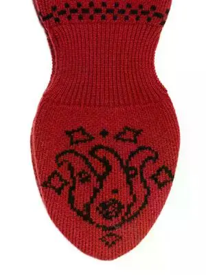 Guest In Residence Paisley-pattern Knitted Scarf
