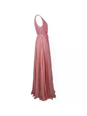 Valentino Garavani Pleated Belted Dress