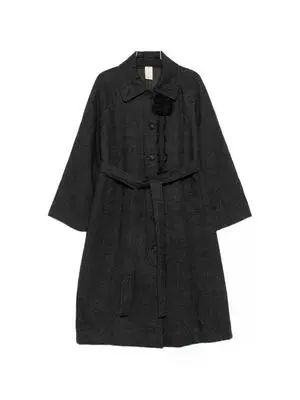 Soh Check-pattern Belted Coat