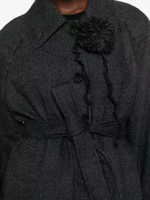 Soh Check-pattern Belted Coat