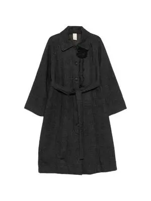 Soh Check-pattern Belted Coat