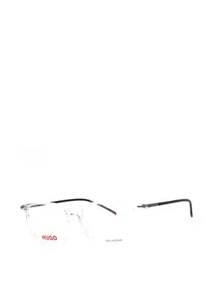 Hugo Rectangle-frame Glasses - Grey