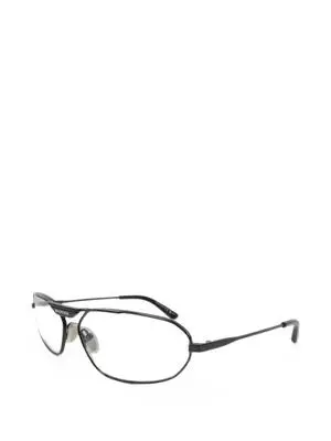Balenciaga Oval-frame Metal Glasses