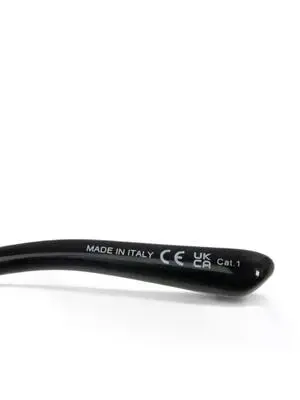Balenciaga Oval-frame Metal Glasses