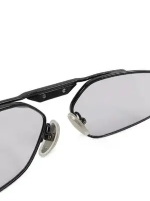Balenciaga Oval-frame Metal Glasses