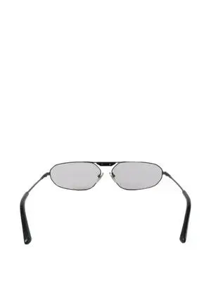Balenciaga Oval-frame Metal Glasses