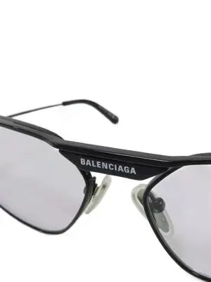 Balenciaga Oval-frame Metal Glasses