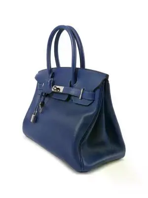 Hermès Birkin 30 Tote Bag - Blue
