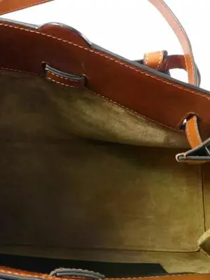 Loewe Lazo Leather Tote Bag - Black