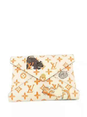 LOUIS VUITTON Catogram Pochette Kirigami Clutch Bag - Brown