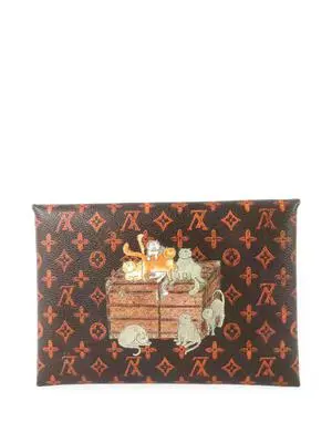LOUIS VUITTON Catogram Pochette Kirigami Clutch Bag
